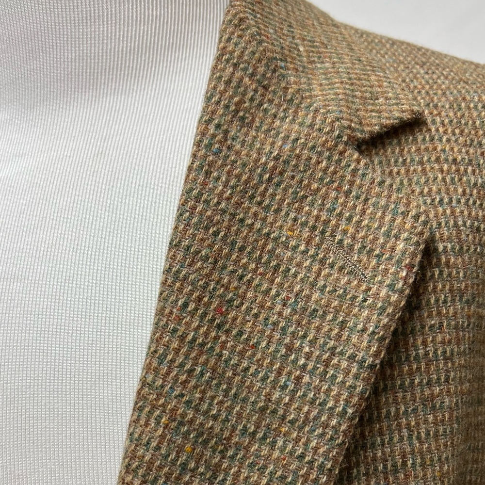 Men's Vintage John Alexander Brown Tweed 2-Button Woo… - Gem